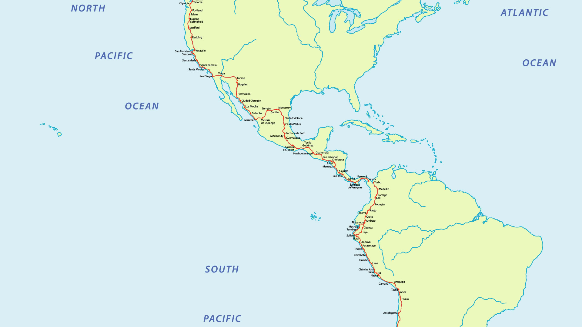 América Central - Información sobre Centro América y sus 7 países